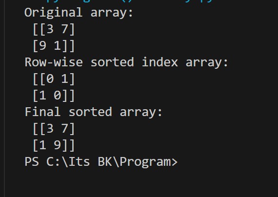 Numpy In Python Sort Search And Count Arrays Efficiently